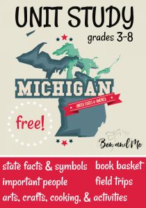 Free! Michigan Unit Study - Ben and Me