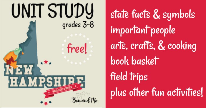 Free! New Hampshire Unit Study - Ben and Me
