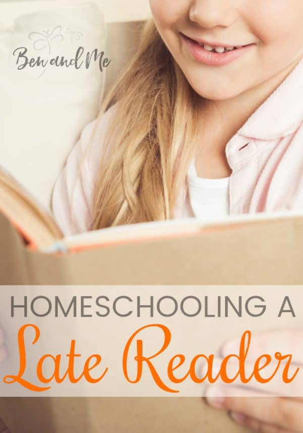 Homeschooling a Late Reader - Ben and Me
